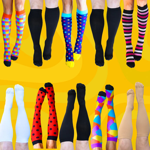 Classic 10 Pack Compression Socks Mash Up – Funky Sock Co