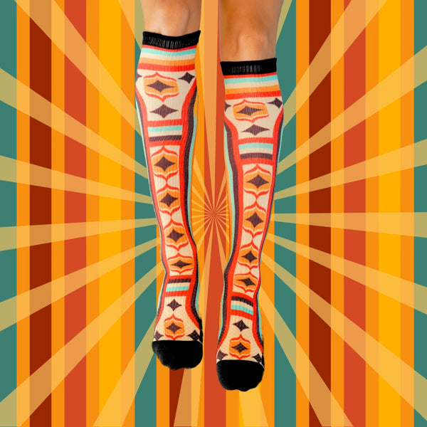 Radical Retro Bamboo Knee-High Compression Socks – Funky Sock Co