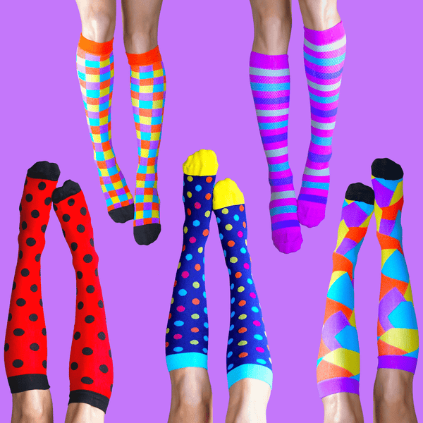 5 Pack Essentials Compression Socks – Funky Sock Co