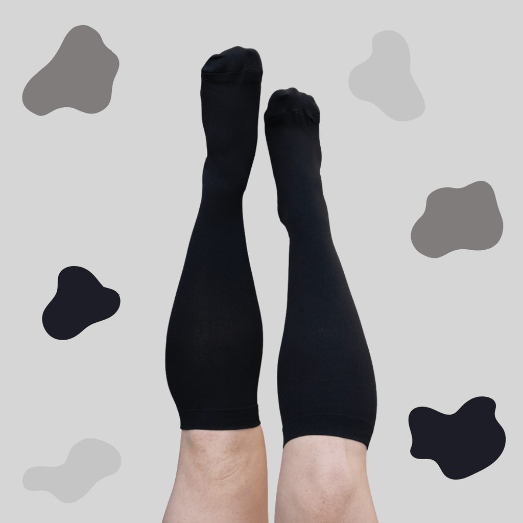 Classic Black Compression Socks – Funky Sock Co